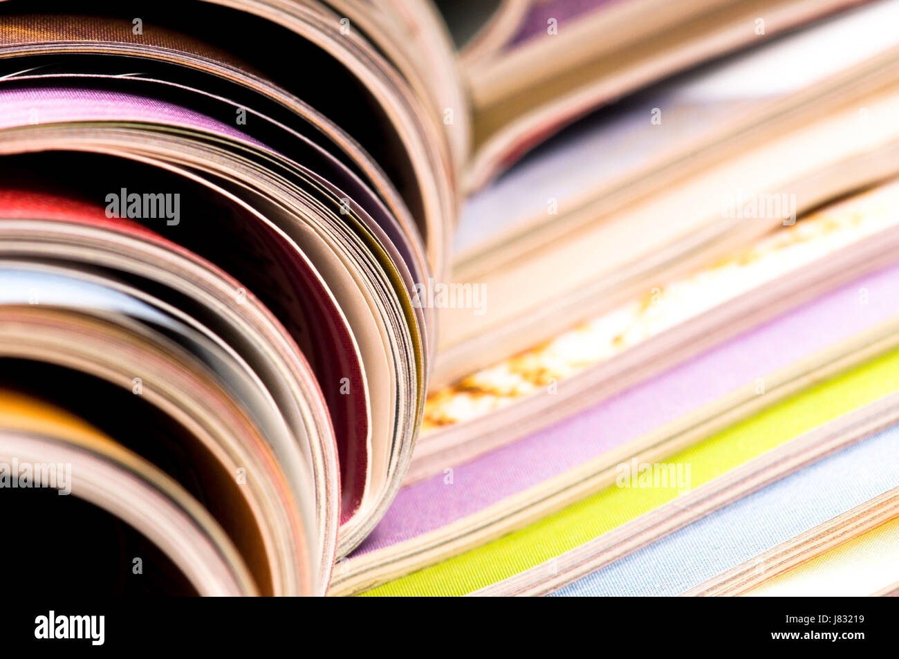 open stack print uncap bunch periodicals magazines journal backdrop ...