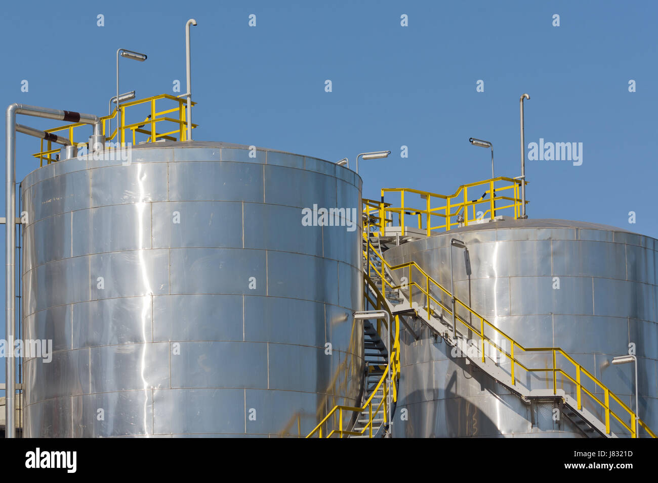 industrial work factory fuel container tank petrol storage chemical ...