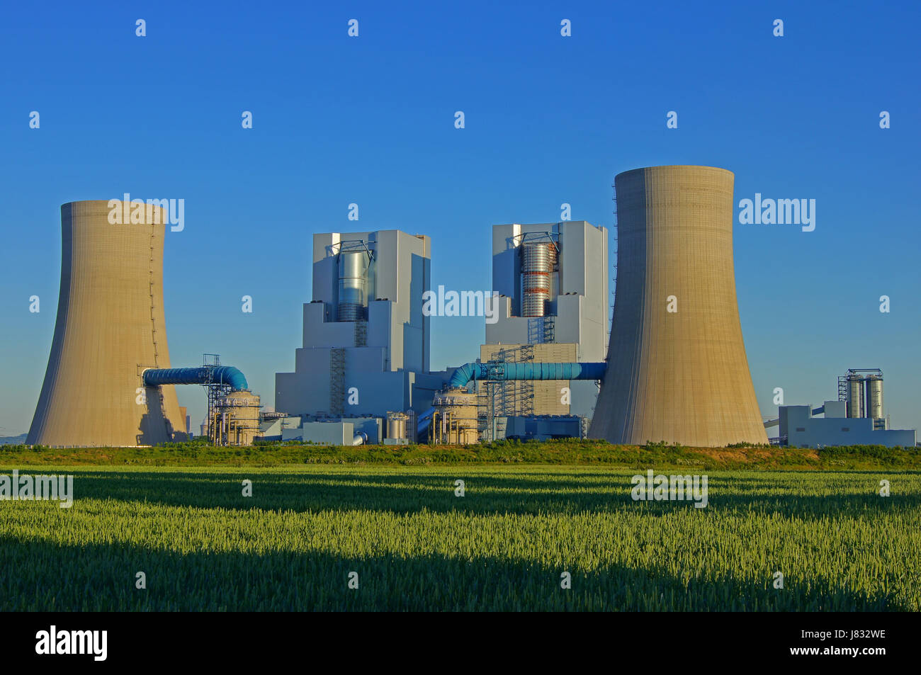 power station new new building news construction site blue tower build ...