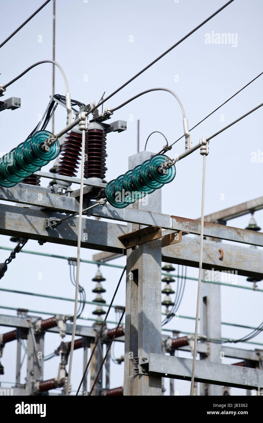 blue tower industry energy power electricity electric power horizontal ...