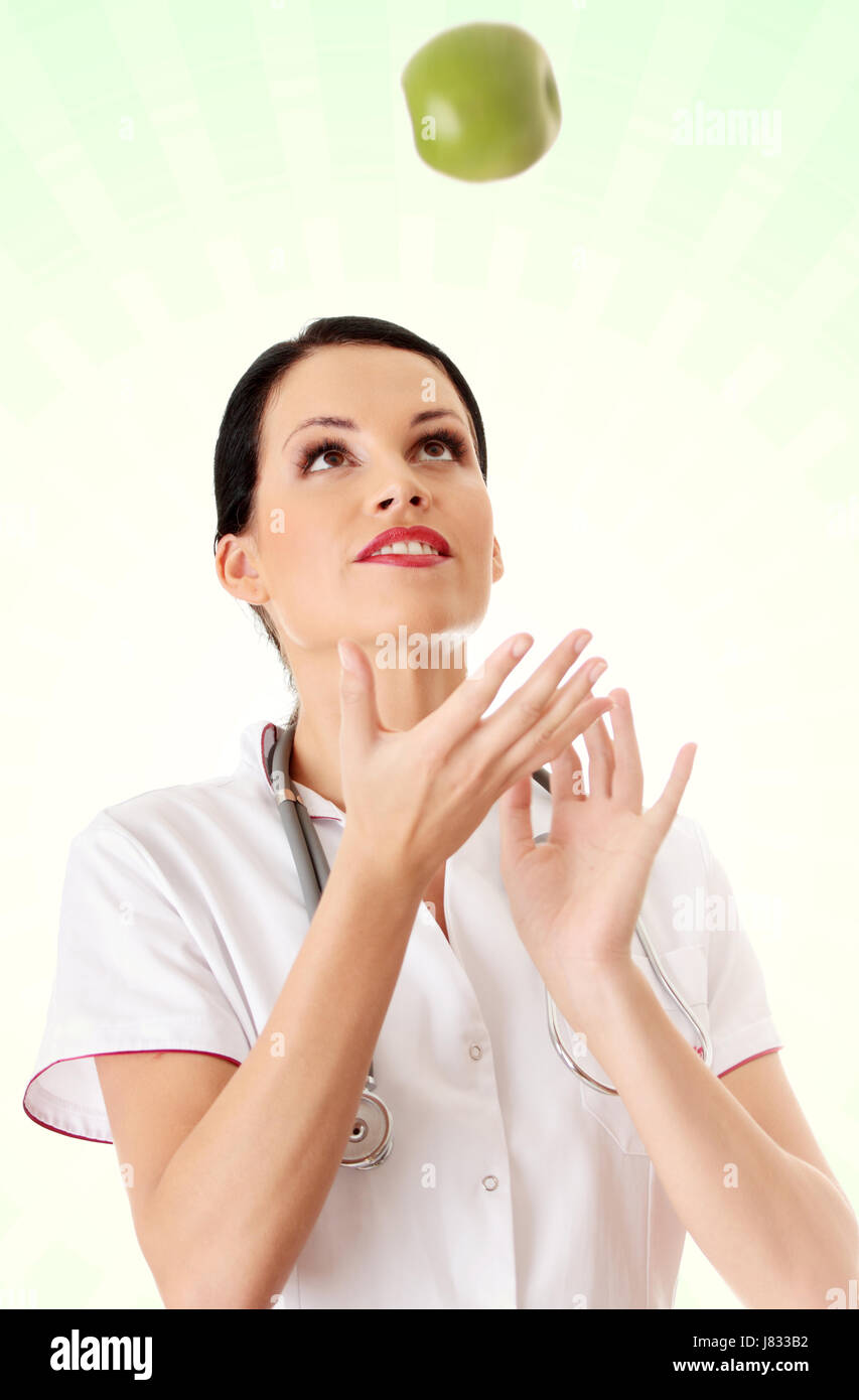 doctor physician medic medical practicioner woman laugh laughs laughing ...