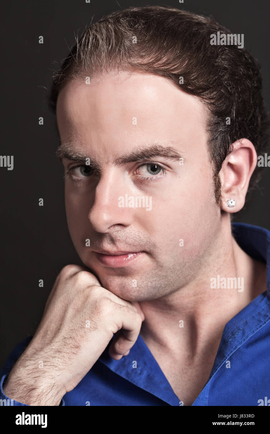 guy close hand closeup male masculine face contrast portrait person ...