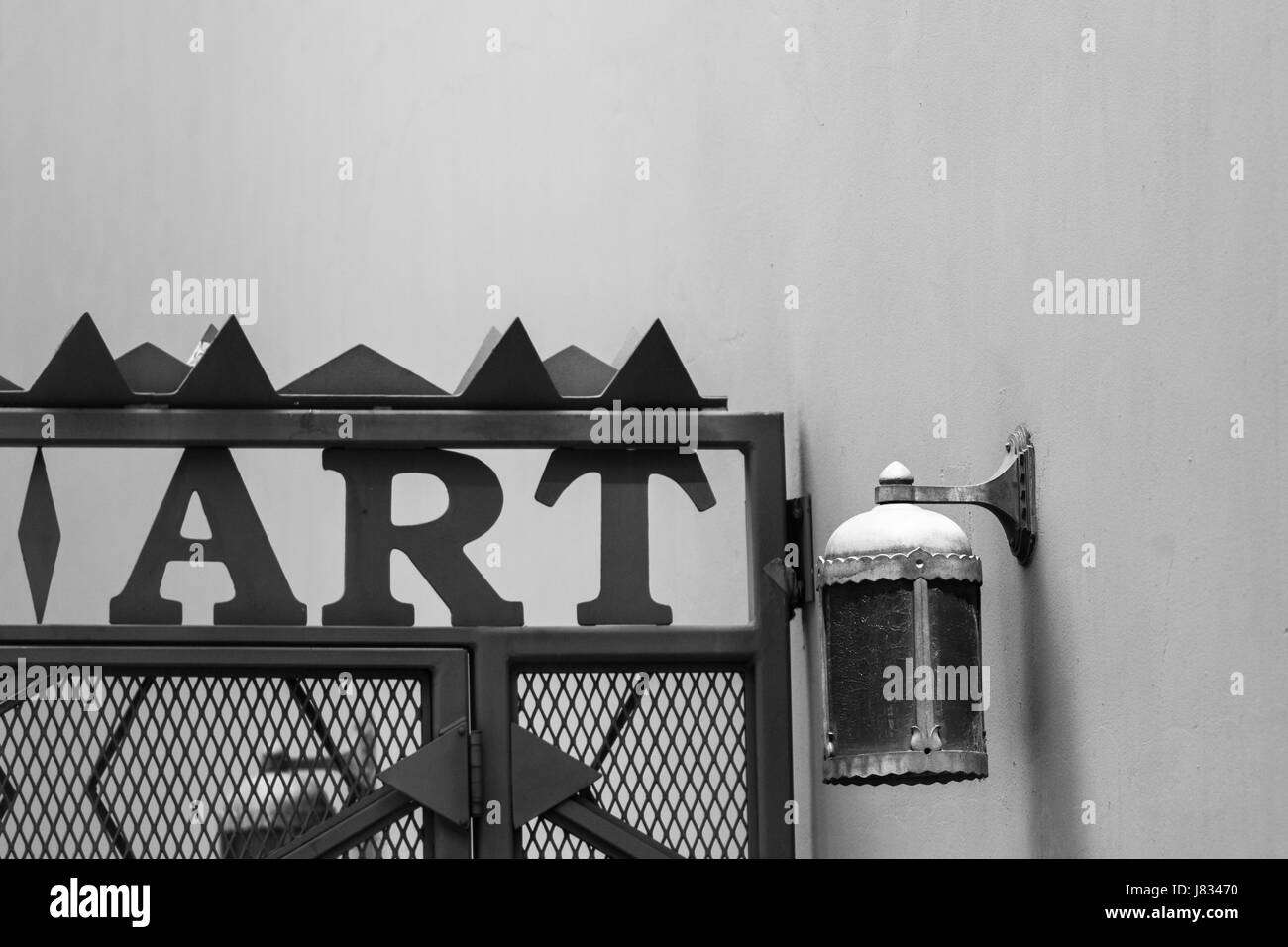 Clear sign blue background Black and White Stock Photos & Images - Alamy