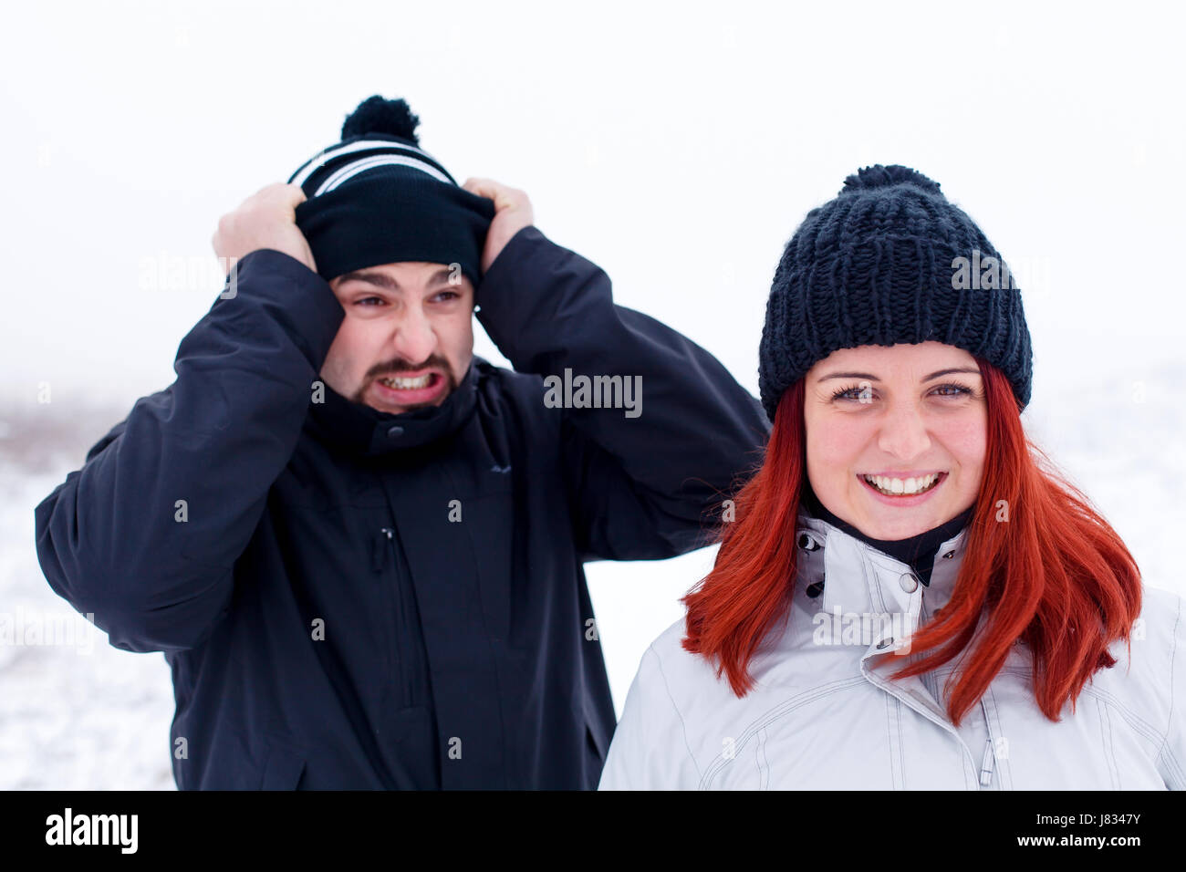 Picture of a young couple having a dispute while vacation Stock Photo ...