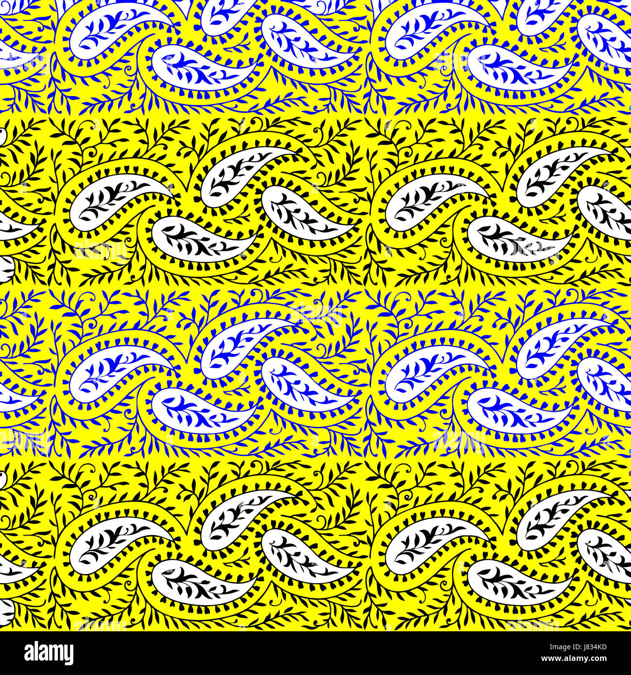 abstract paisley ornamental border pattern Stock Photo - Alamy