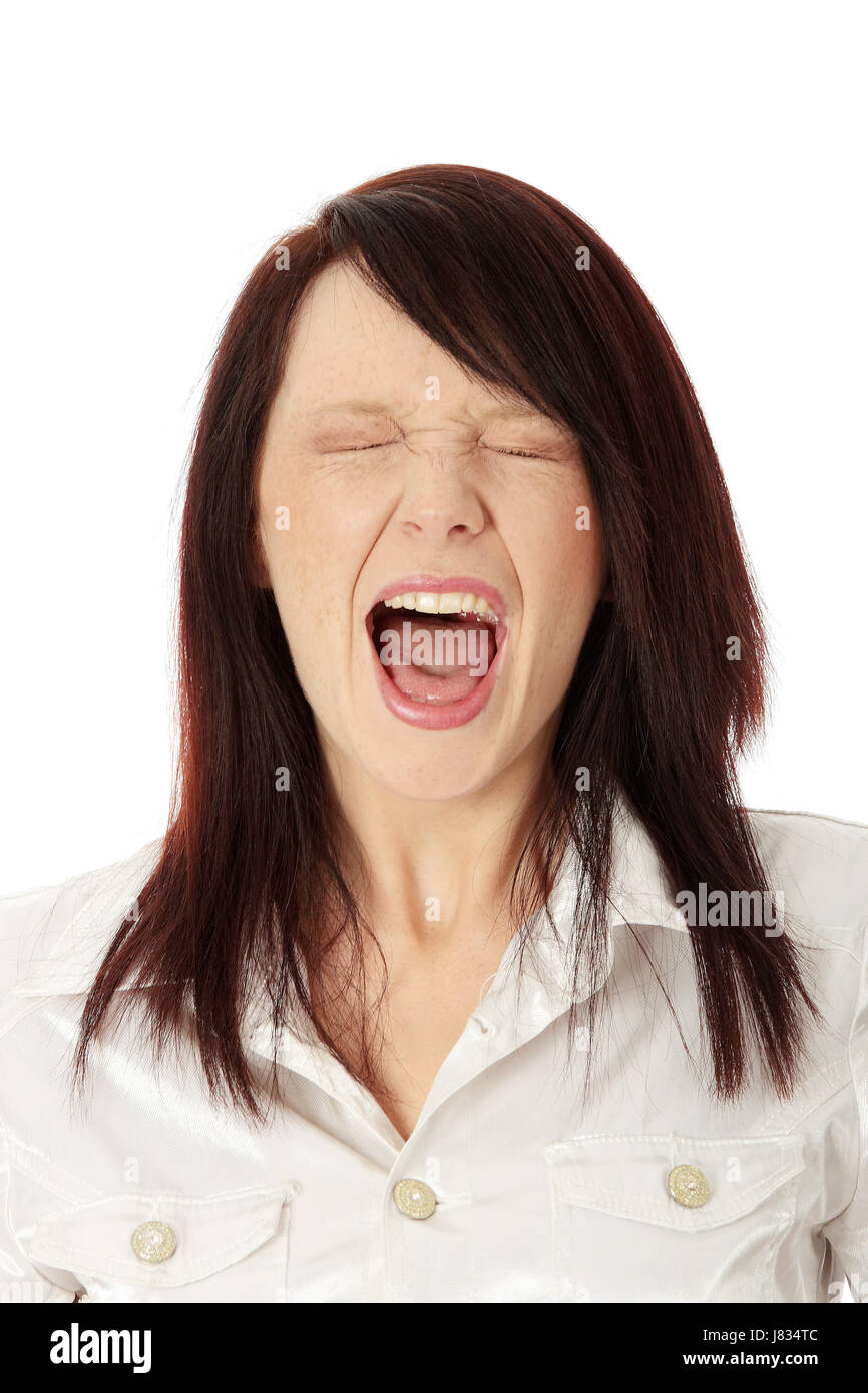 gesture woman women beautiful beauteously nice isolated lady female ...