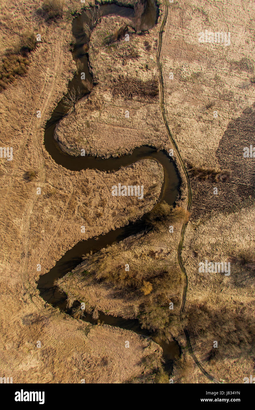 landscape with river, aerial photo Stock Photo - Alamy