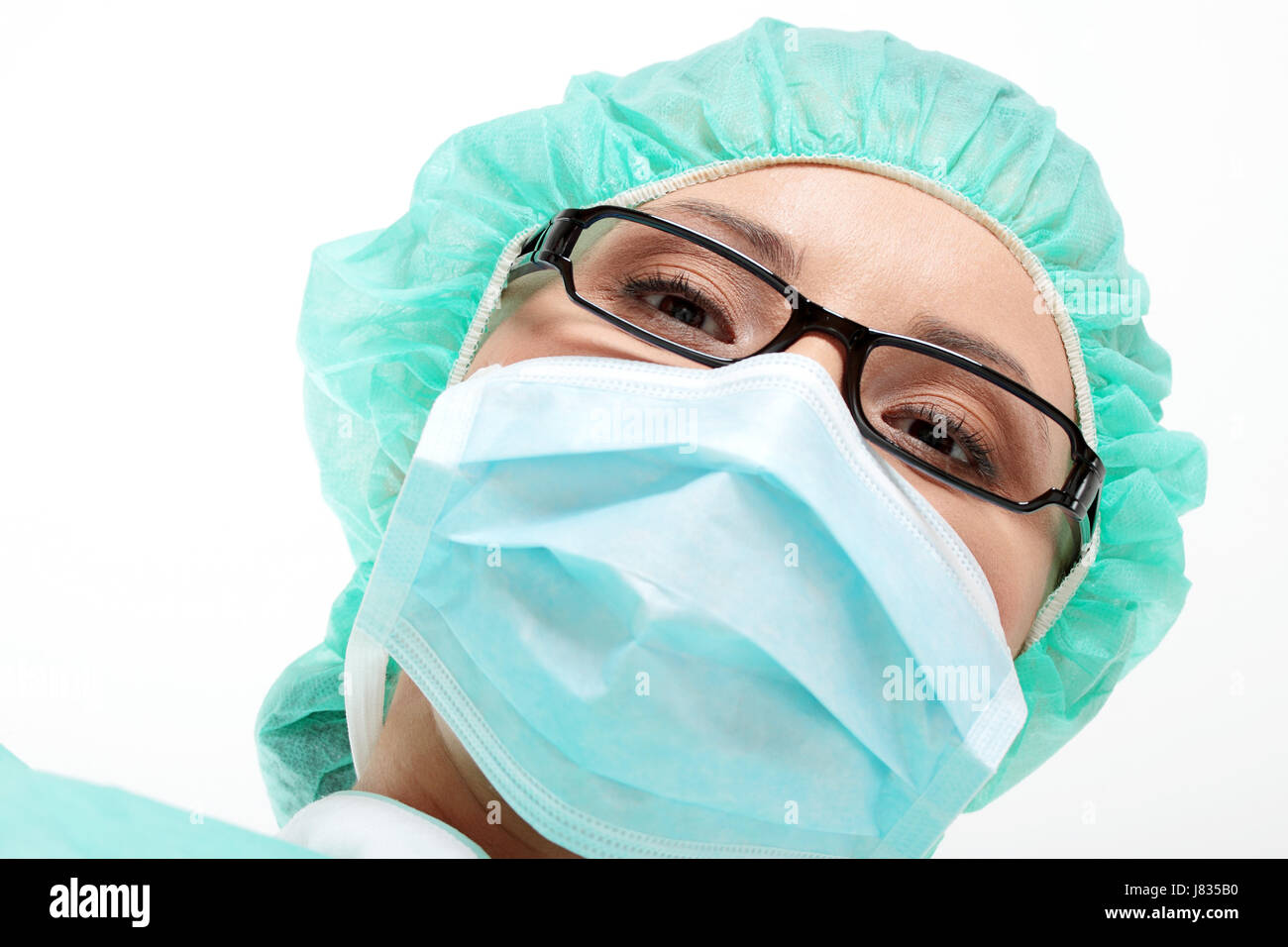 doctor physician medic medical practicioner woman close laugh laughs ...