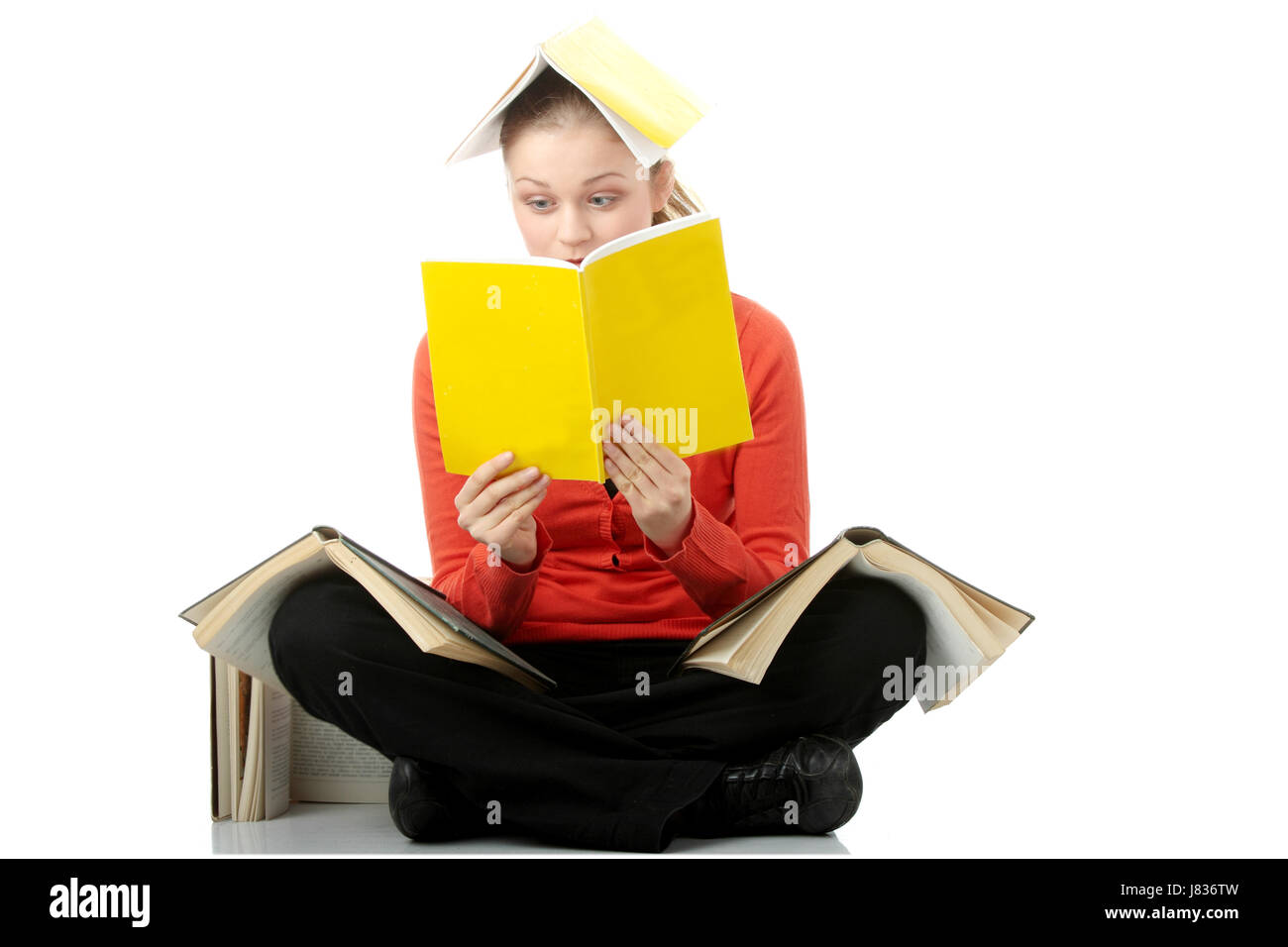 study woman women beautiful beauteously nice education isolated lady ...