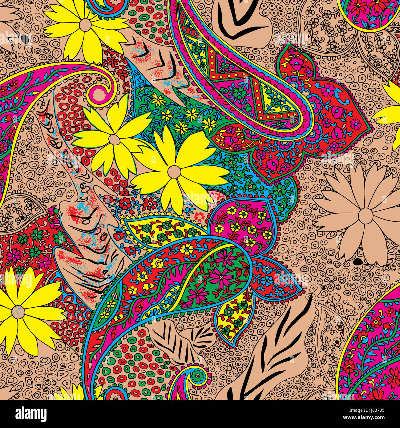 abstract paisley pattern Stock Photo - Alamy