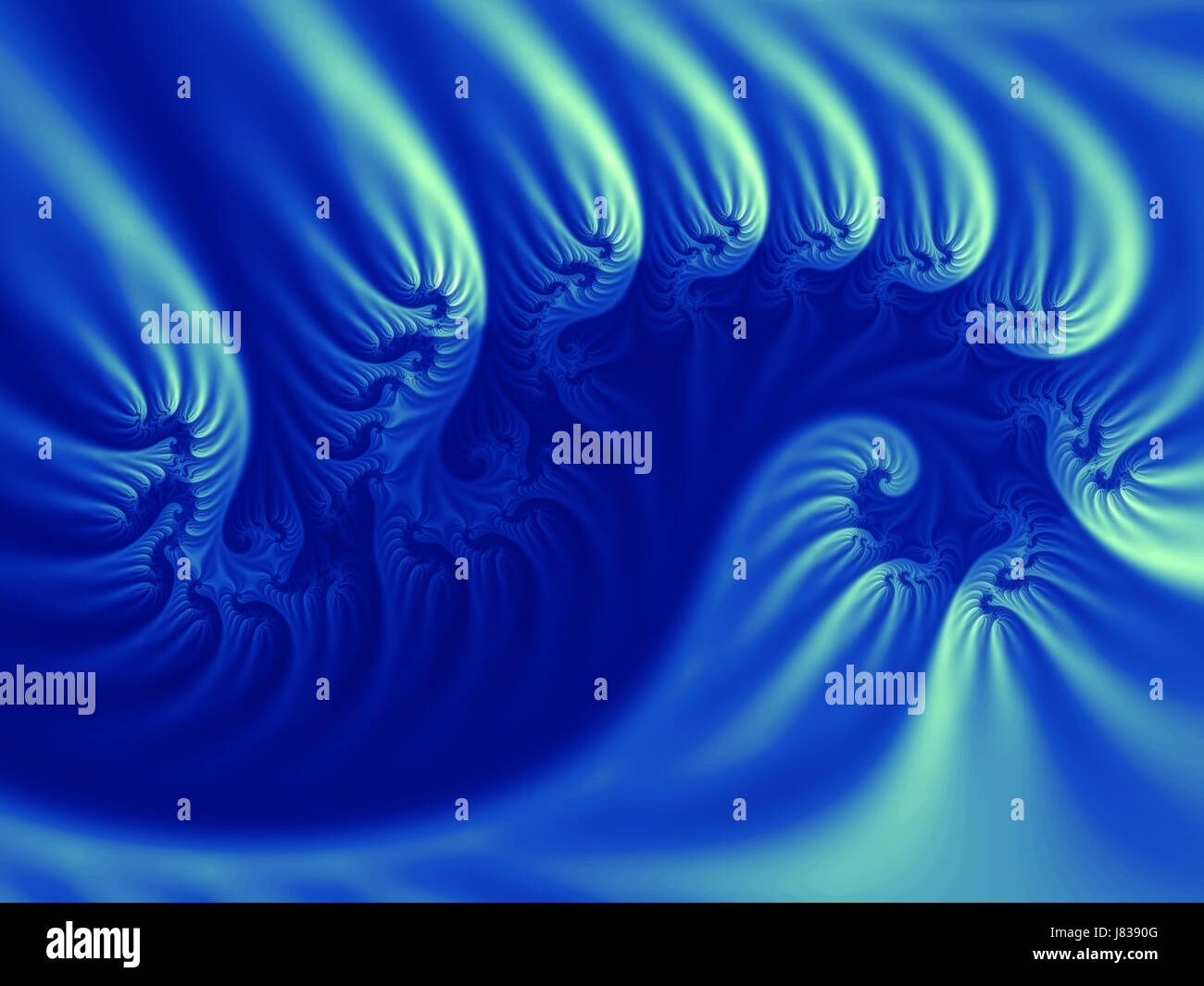 blue science illustration digital infinite abstract formula fractal ...