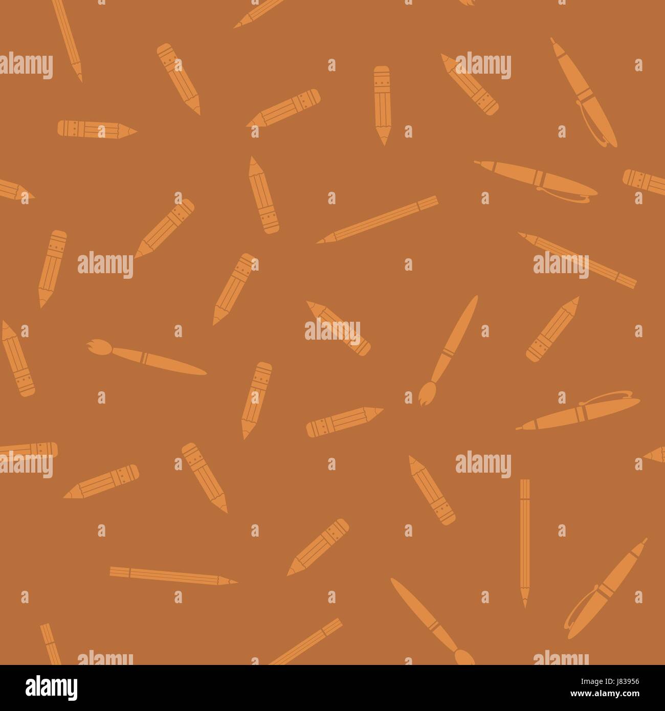 Pen and Pencil Seamless Pattern Stock Vector Image & Art - Alamy