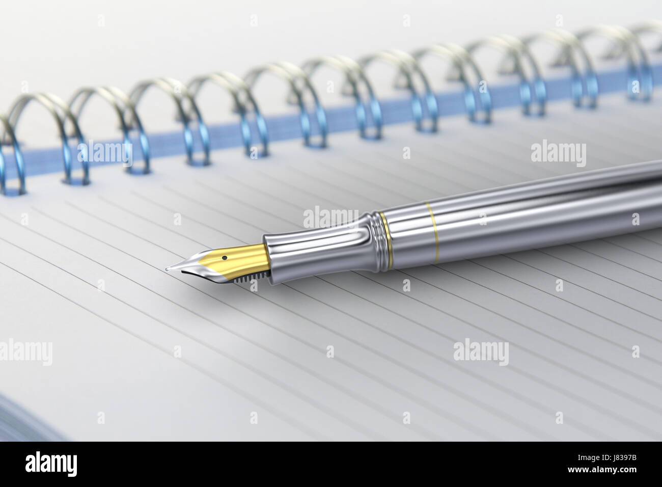 fountain sheet of paper paper pen style pencil office note memo book ...