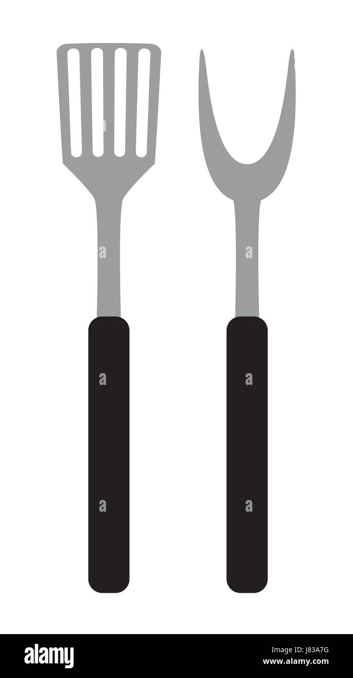 BBQ and Grill Tools. Vector Illustration Stock Vector Image & Art - Alamy