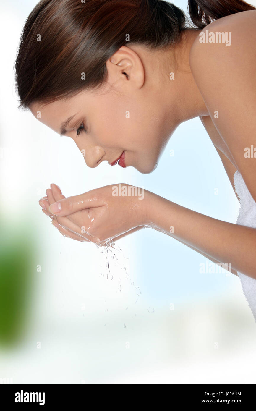 woman profile laugh laughs laughing twit giggle smile smiling laughter ...