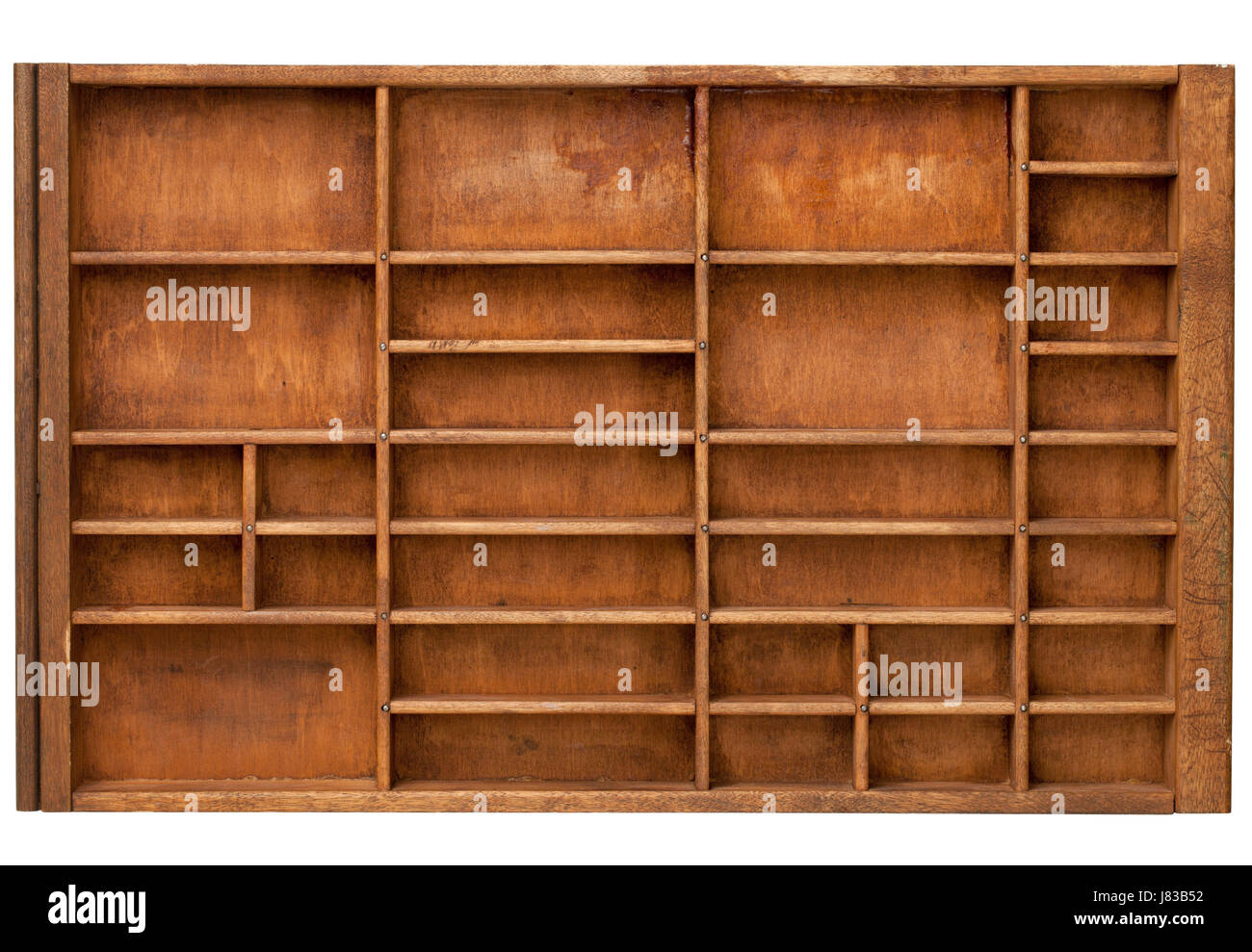 compartment vintage box boxes drawer bin divider compartment isolated ...