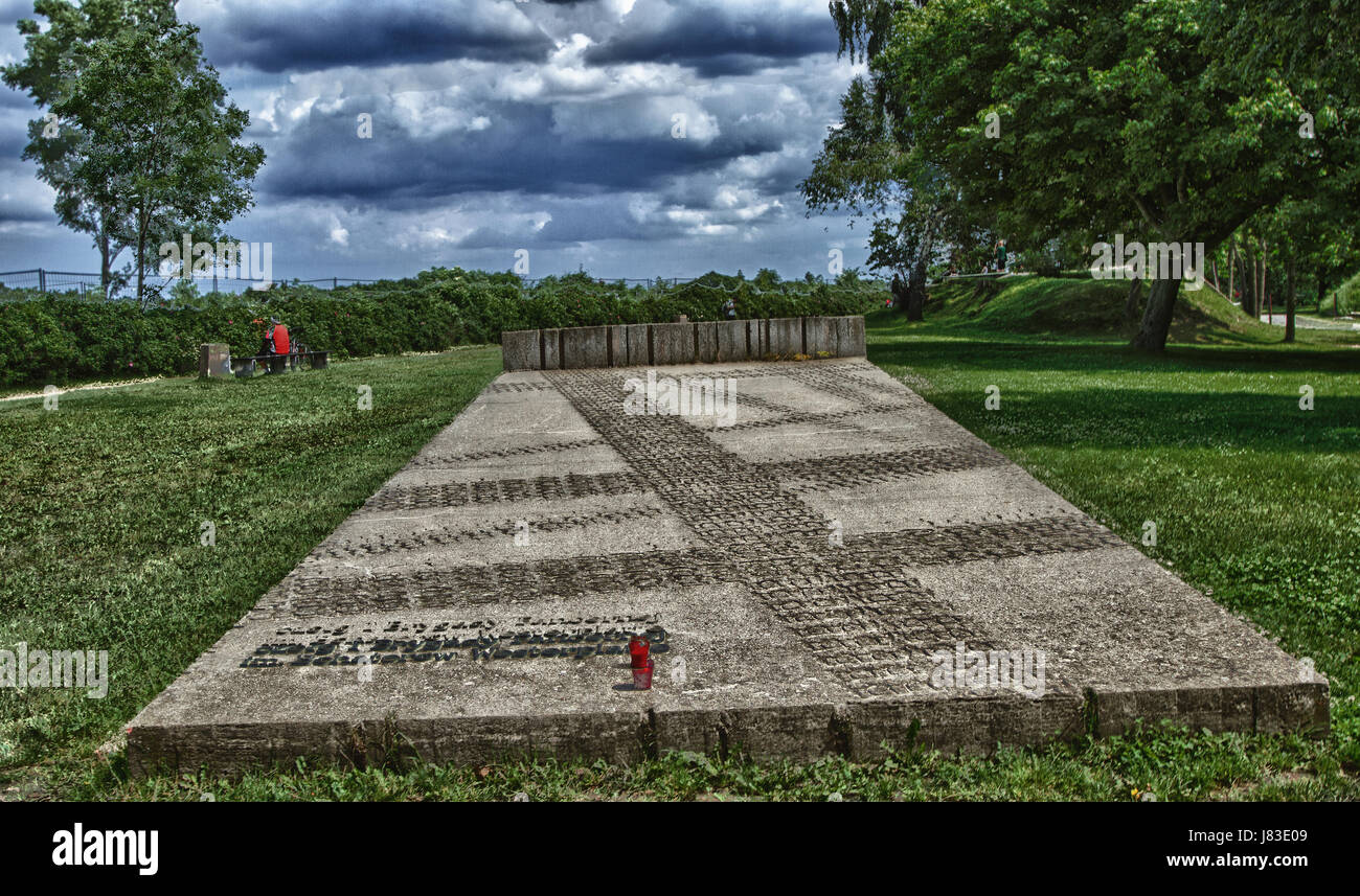 The memorial site of the "Westerplatte", at which WW II started Stock ...