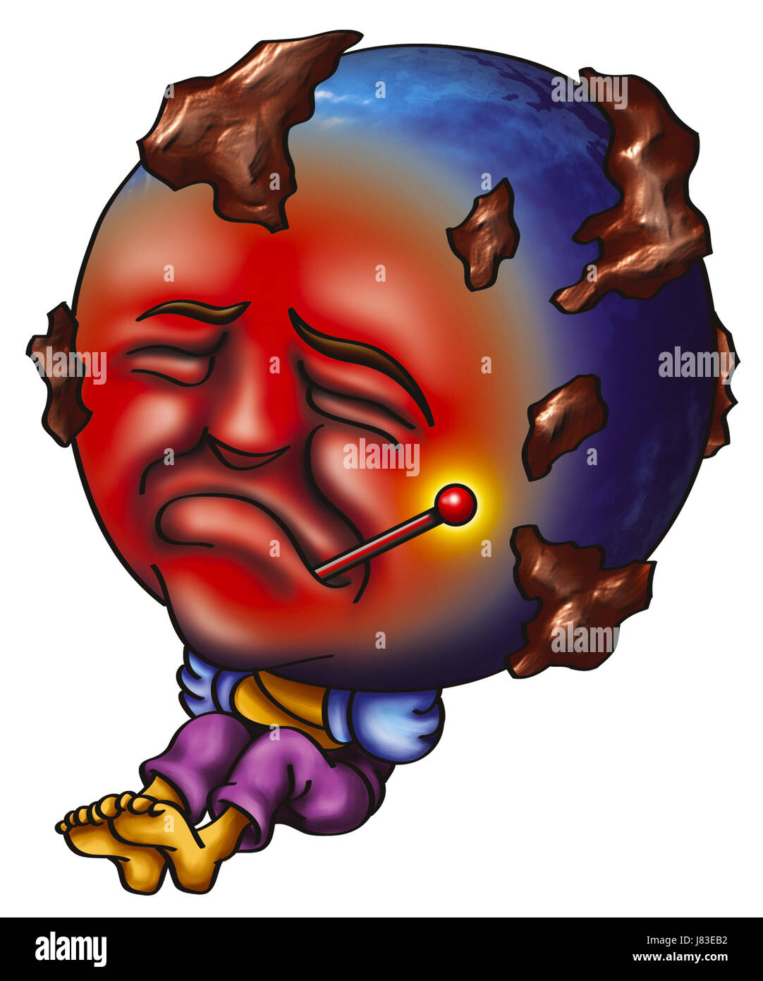 illustration ecology globe planet earth world cartoon pictogram symbol ...