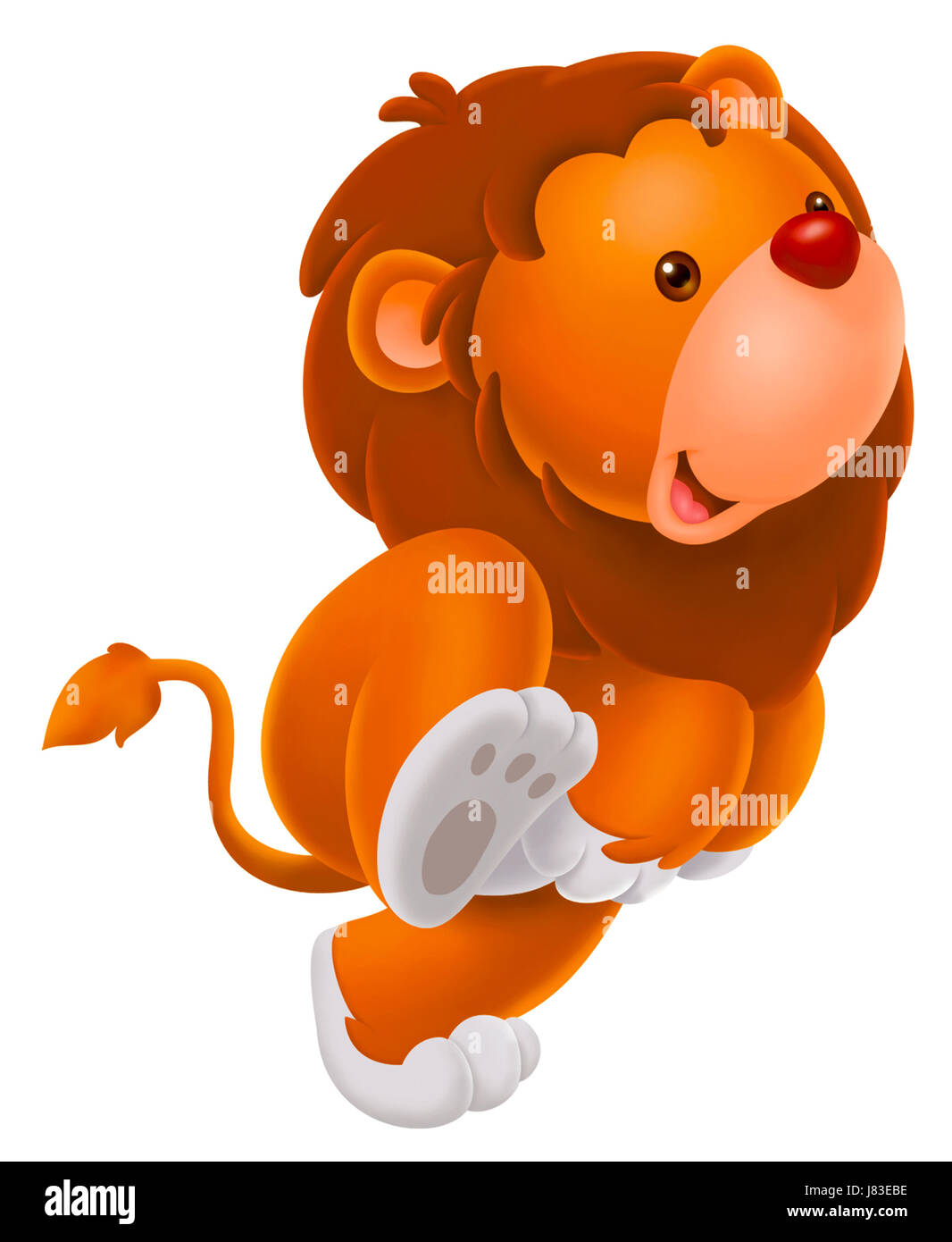 animal lion cat big cat feline predator illustration cub baby cartoon ...