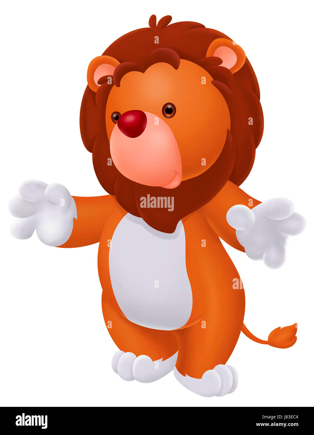 animal lion cat big cat feline predator illustration cub baby cartoon ...