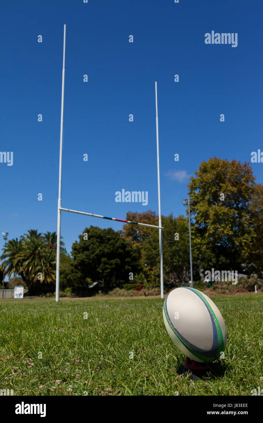 Rugby post sport field hi-res stock photography and images - Alamy