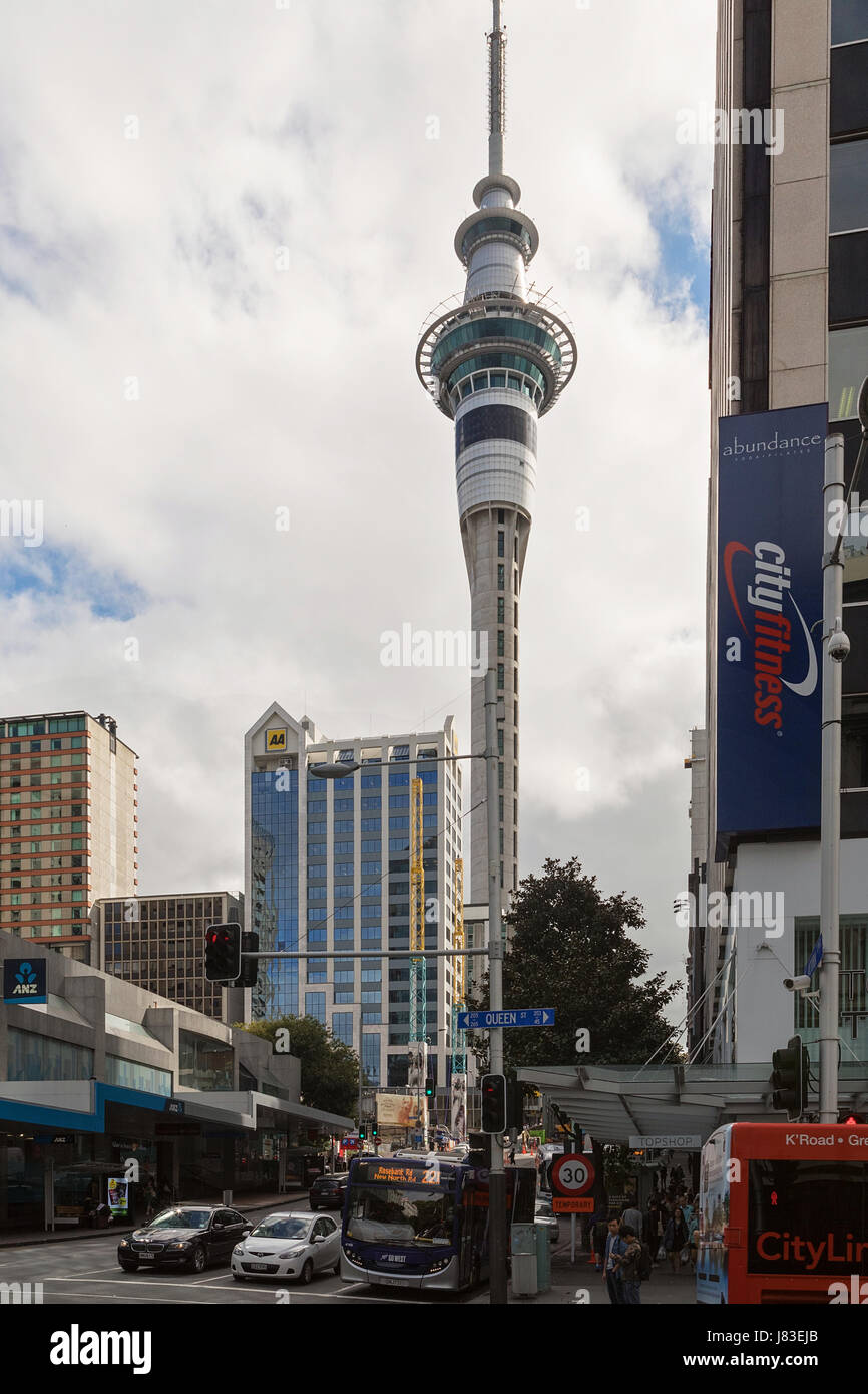 New zealand auckland sky tower platform hi-res stock photography and ...