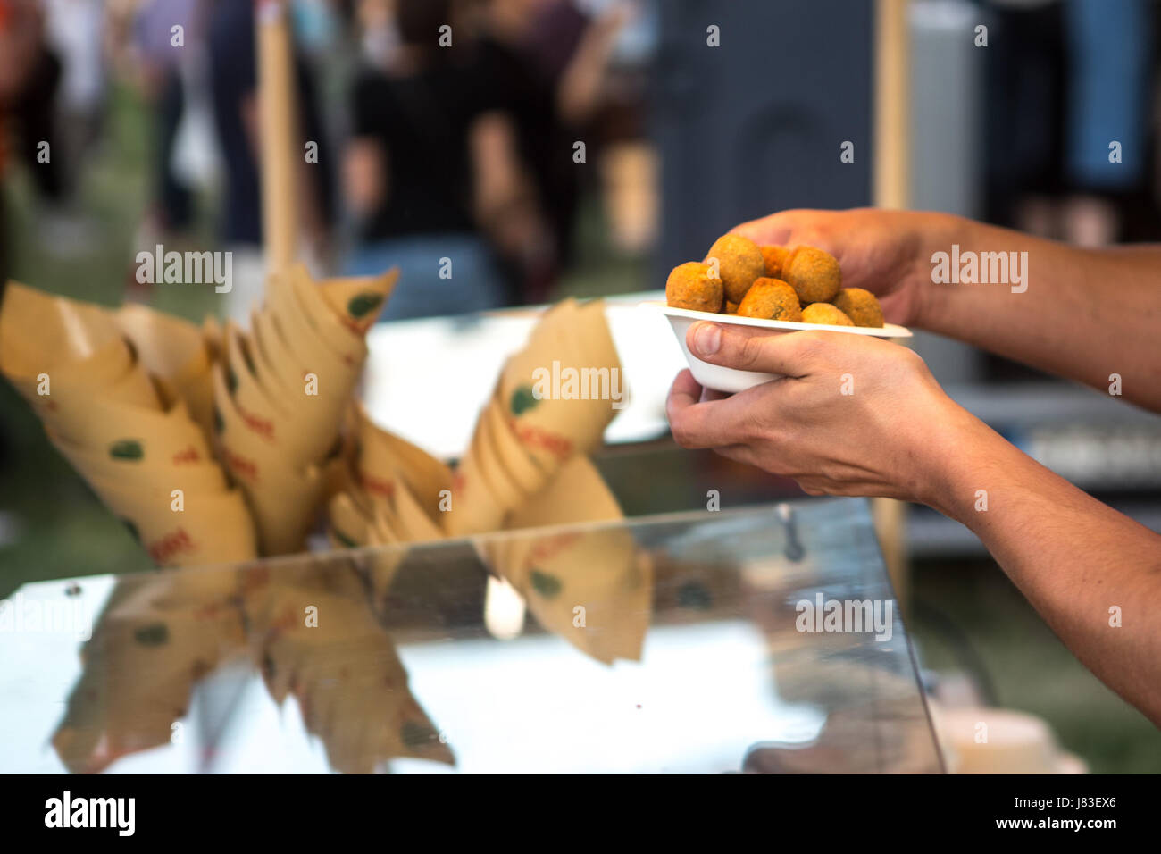 European 'Food Truck Festival' held at Carroponte i Milano. (Photo by ...