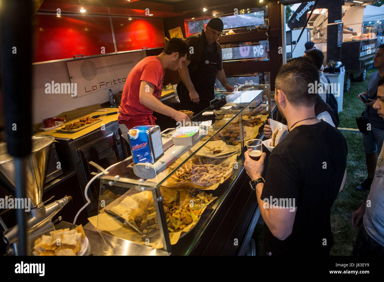 European 'Food Truck Festival' held at Carroponte i Milano. (Photo by ...
