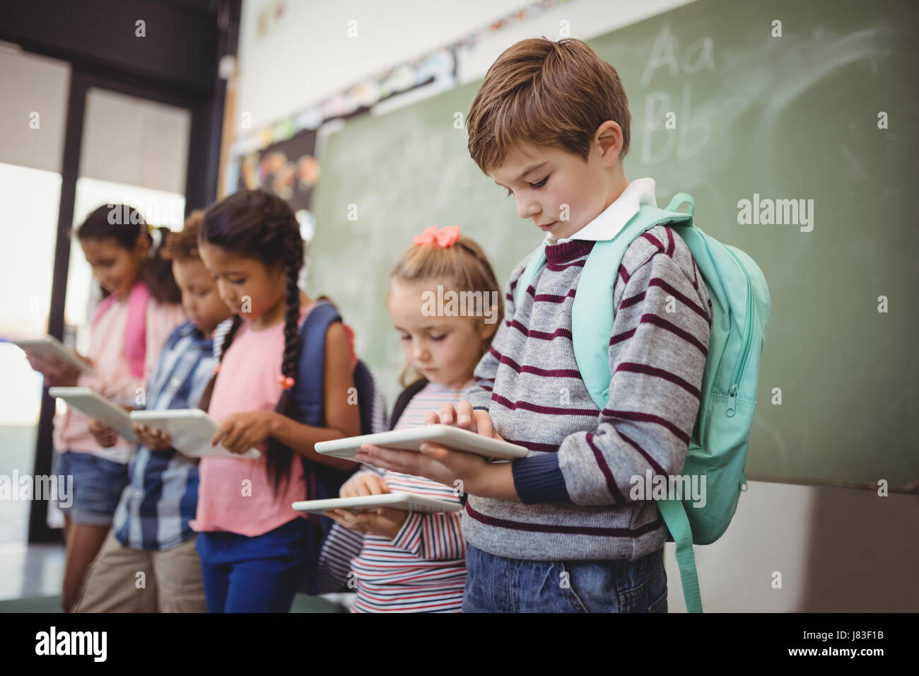 Kindergarten classroom tablet hi-res stock photography and images - Alamy
