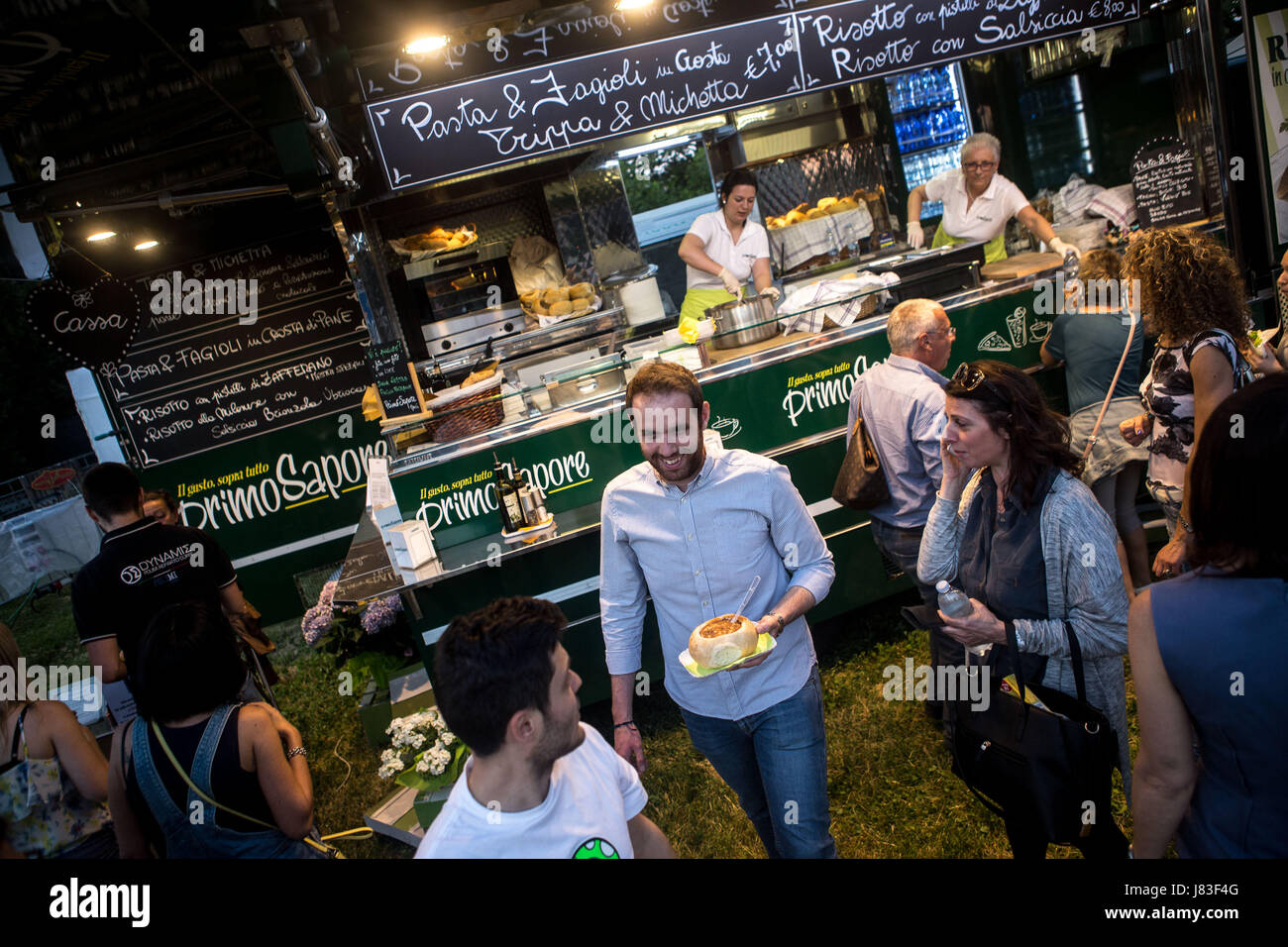 European 'Food Truck Festival' held at Carroponte i Milano. (Photo by ...