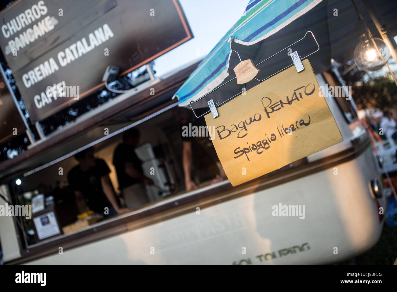 European 'Food Truck Festival' held at Carroponte i Milano. (Photo by ...