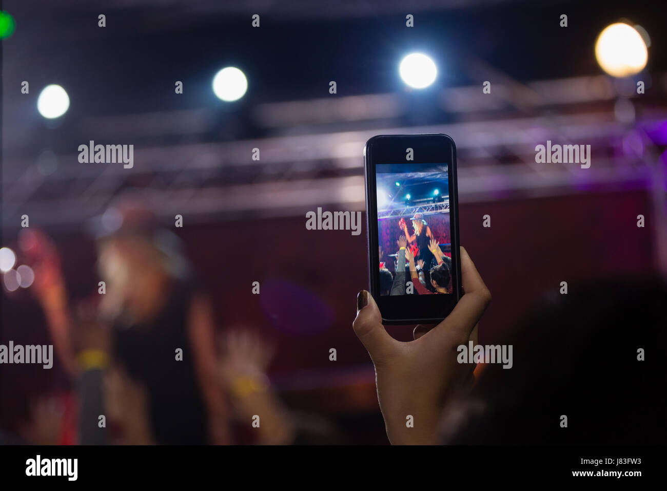 Man mobile recording event hi-res stock photography and images - Alamy