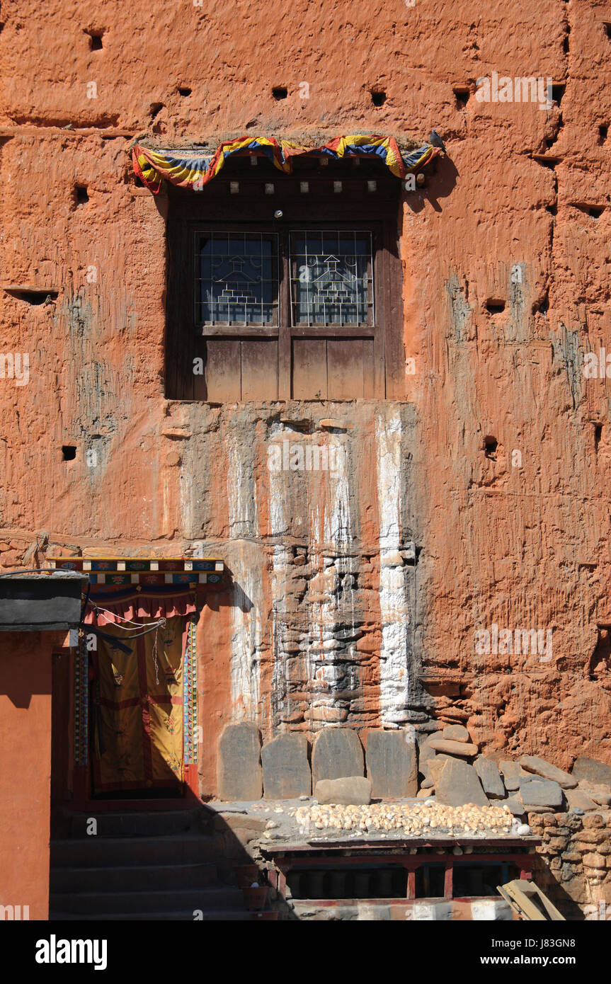 gompa monastery thupten samphel ling,in kagbeni,mustang Stock Photo - Alamy