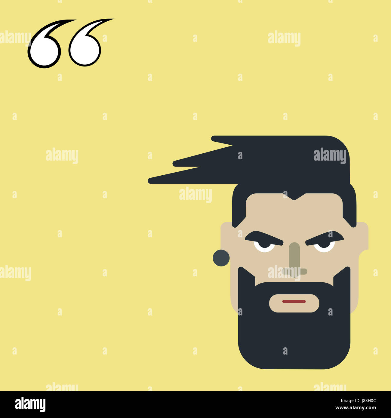 illustration of a swagger stylish man on a plain background Stock Photo ...