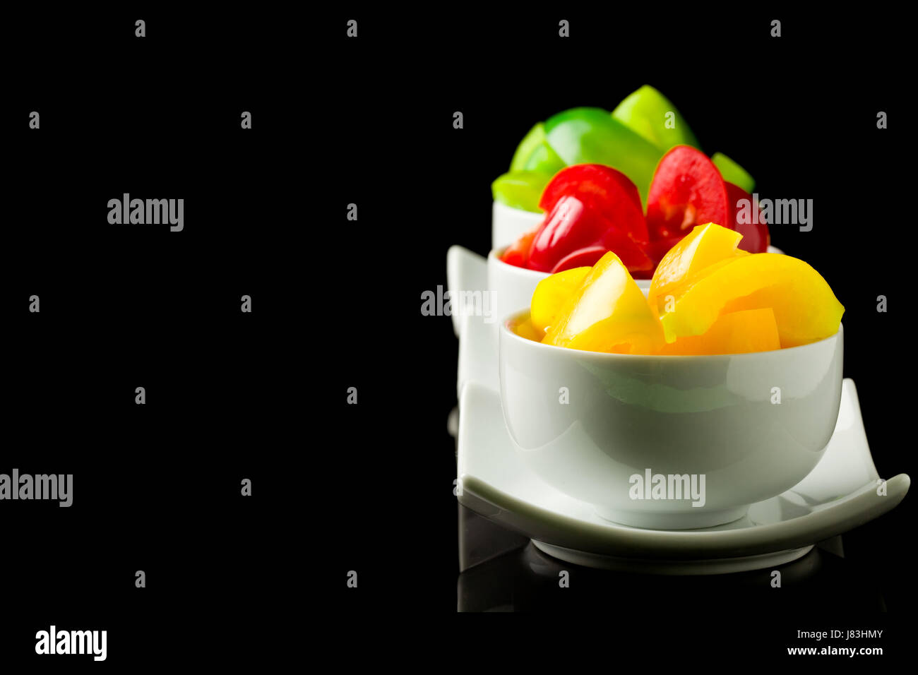 isolated reflection paprika peppers abstract wallpaper chili pepper ...