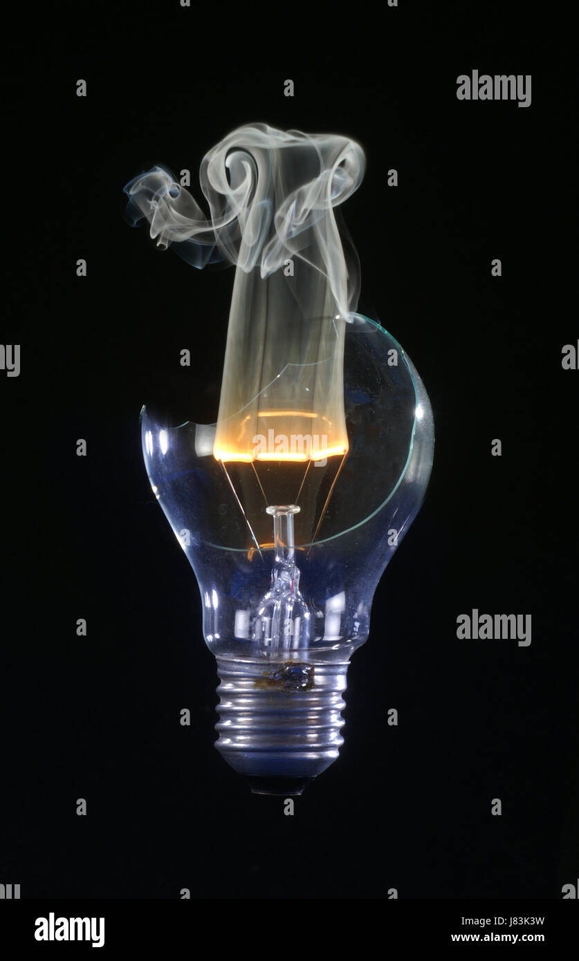 broken light bulb Stock Photo - Alamy