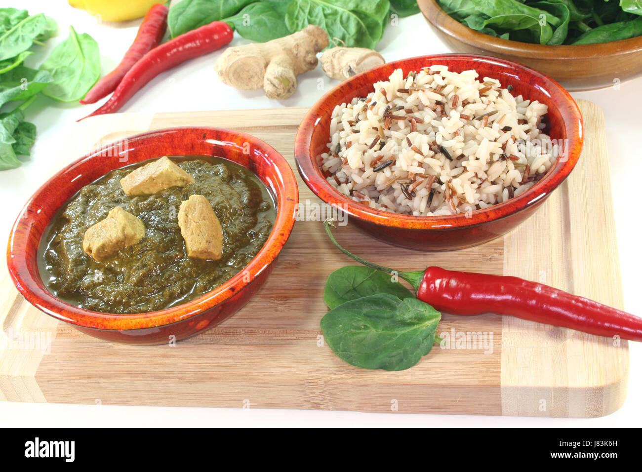 asiatic food dish meal cheese indian ginger spinach rice india asiatic ...