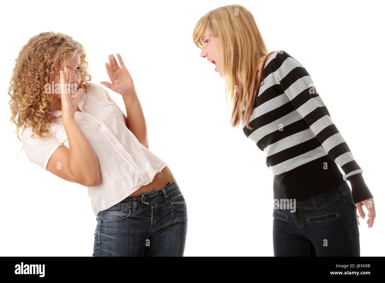 Pull hair fight hi-res stock photography and images - Alamy