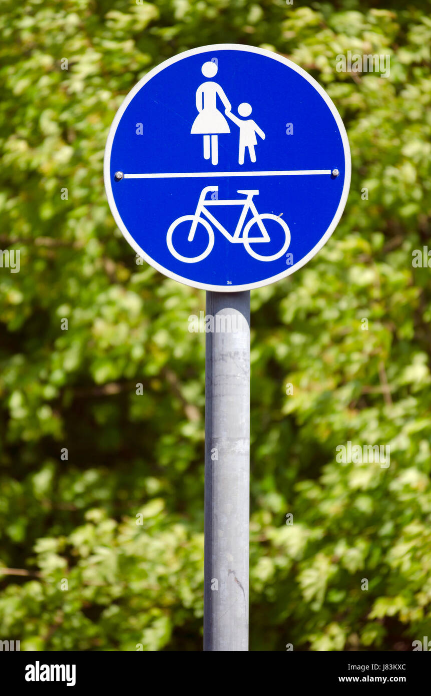 biker sign signal traffic sign pedestrian cycle track sign signal ...