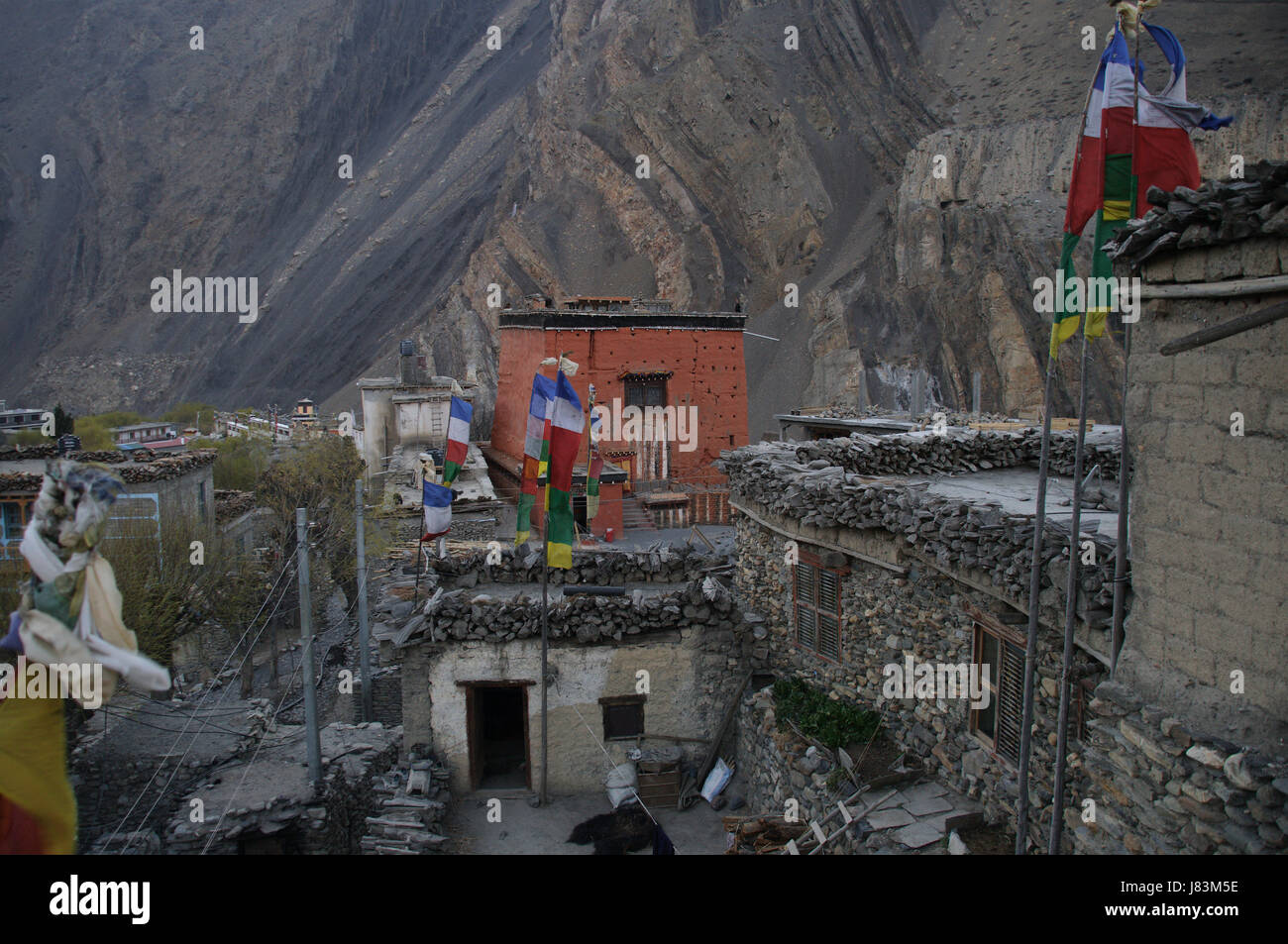 gompa monastery thupten samphel ling in kagbeni,mustang Stock Photo - Alamy