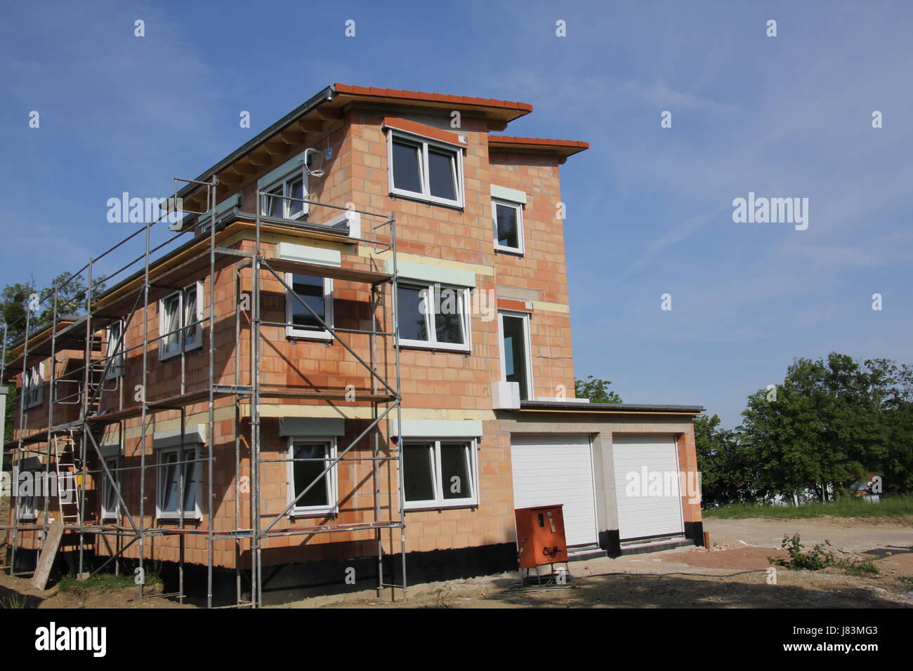 house building new building scaffold scaffolding house-build home house ...