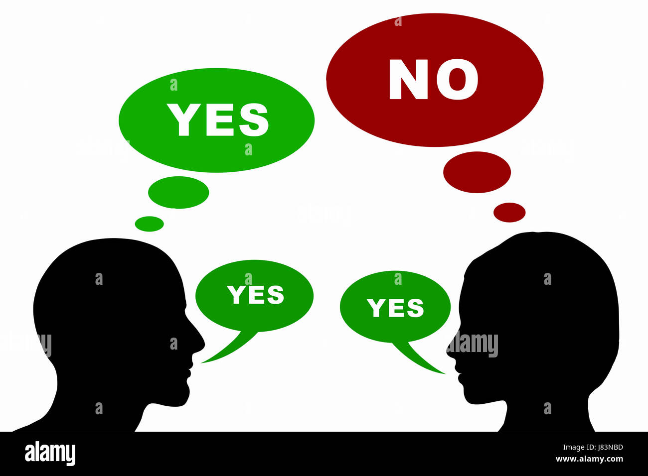 Say no text concept Cut Out Stock Images & Pictures - Alamy