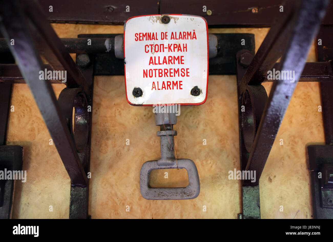 danger emergency handle pull signal alarm sign signal railway ...