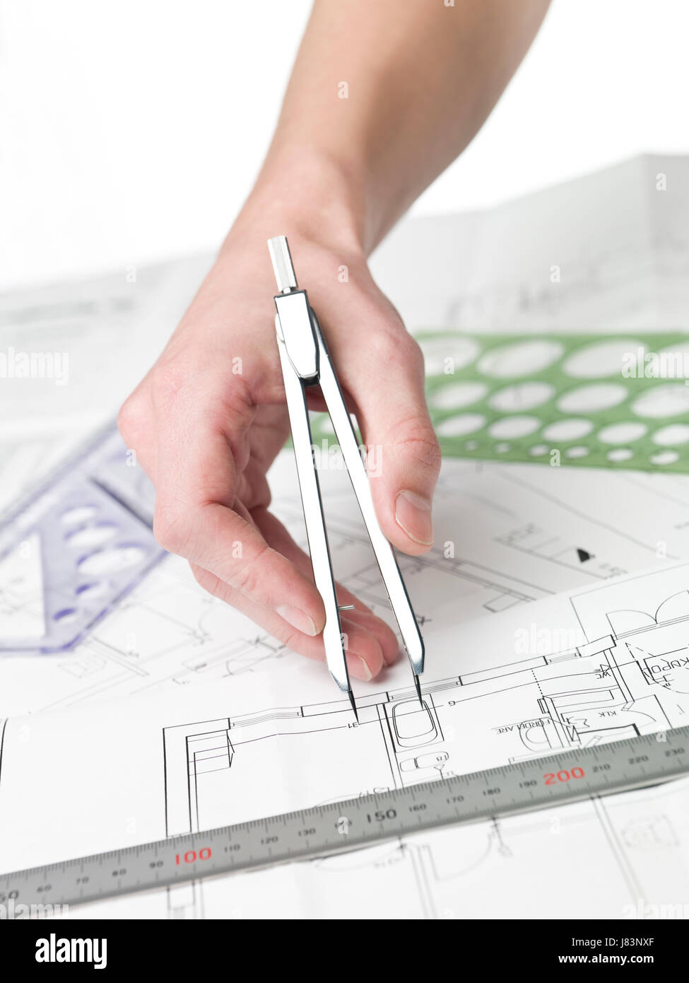 blue house building laptop notebook computers computer job macro close ...