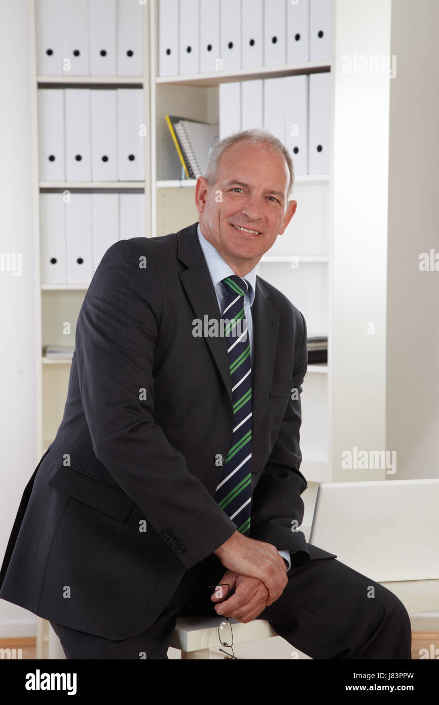 old business man in office Stock Photo - Alamy