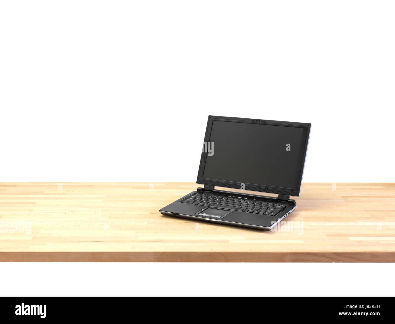 office laptop notebook computers computer book desk isolated furniture ...