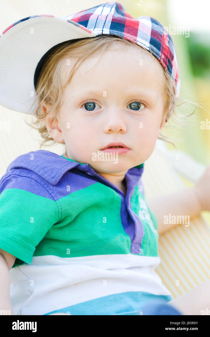 boy with cap Stock Photo - Alamy