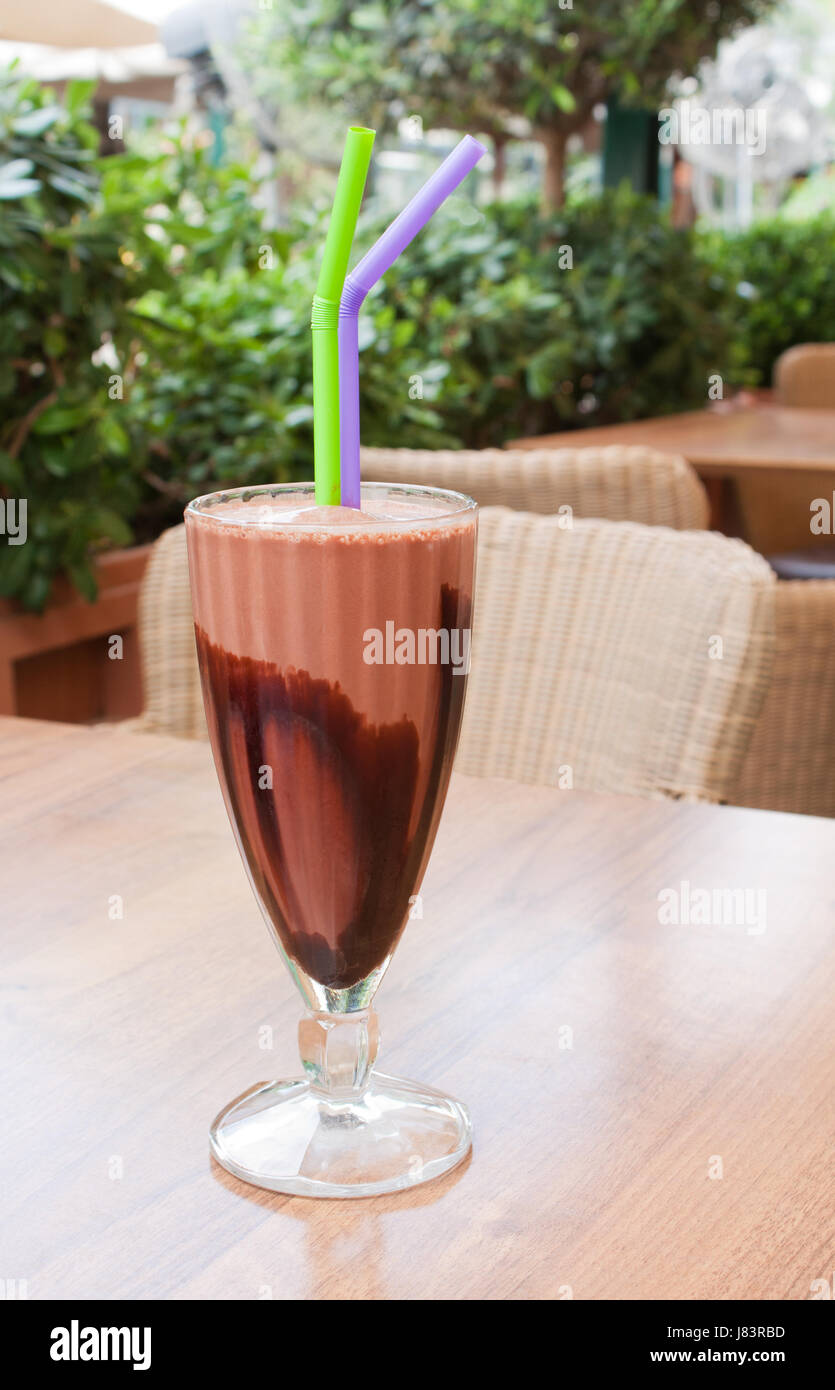 drink drinking bibs milk cafeteria table dessert chocolate cold terrace ...