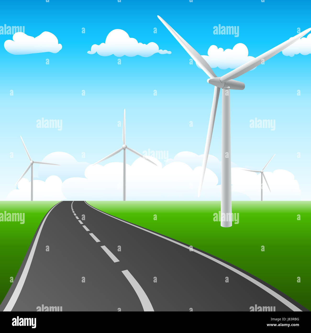 Windturbine drawing hi-res stock photography and images - Alamy