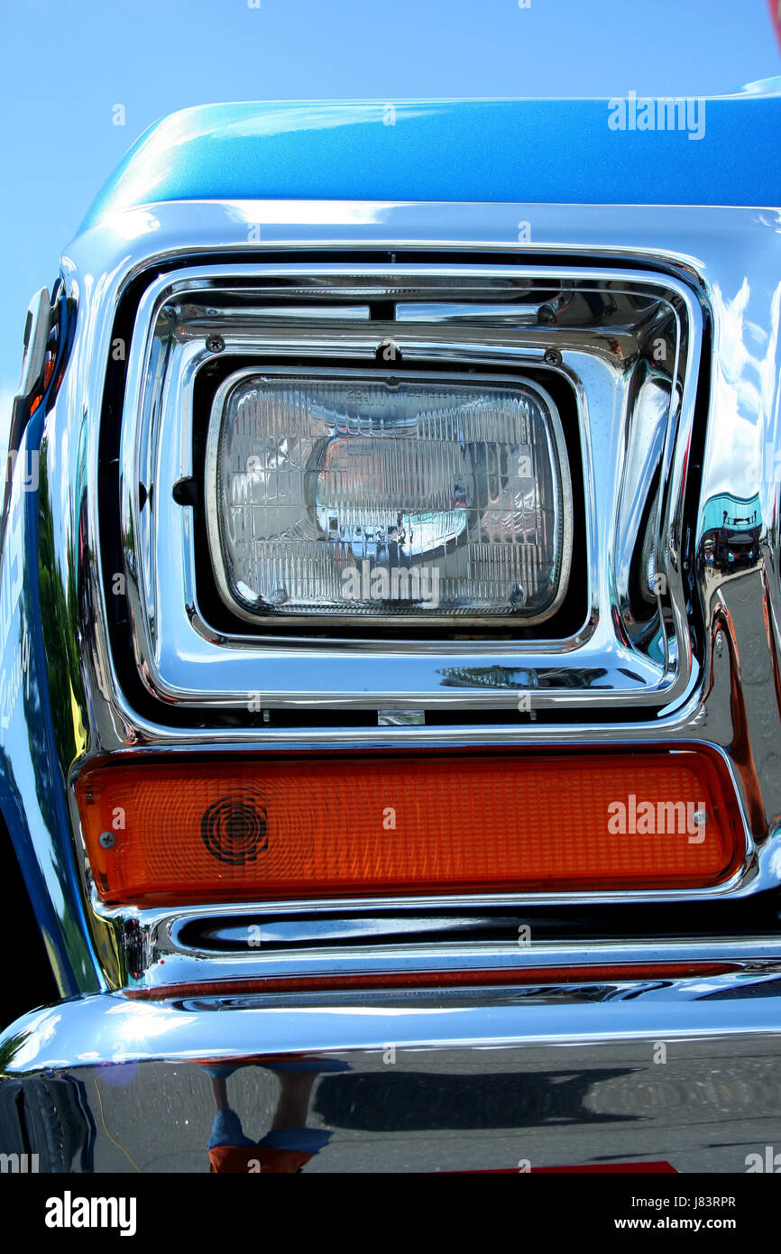 blue traffic transportation transport vehicle headlight blinker truck ...